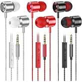 Amazon.com: Wired Earbuds, in-Ear Headphones Wired with Pure Bass Sound ...