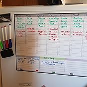 Magnetic Weekly Planner Fridge Whiteboard - Weekly Meal Planner ...