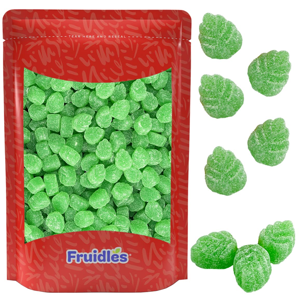 Fruidles Spearmint Leaves, Delicious Gummy Jelly Candy, Gluten-Free ...
