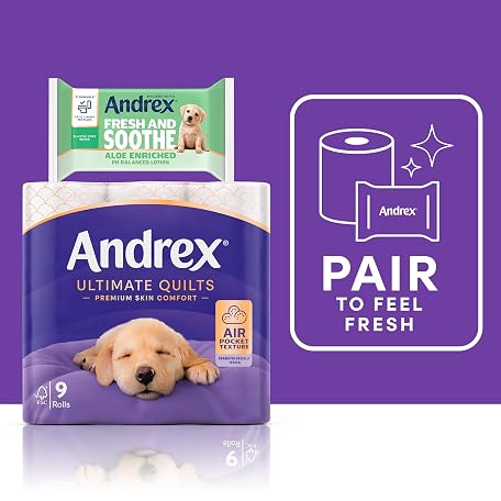 Mua Andrex Supreme Quilts Quilted Toilet Paper - 16 Toilet Roll Pack ...