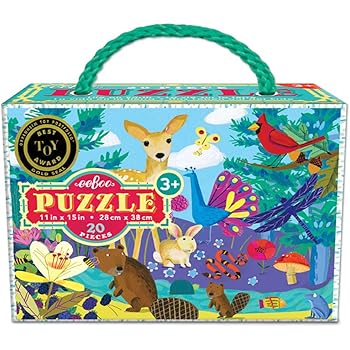 Amazon.com: eeBoo Portraits of Nature Puzzle for kids, 64 pieces ...