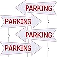 Amazon.com : Beeveer 4 Pcs Parking Sign with Stake 16 x 6 Inch Arrow ...
