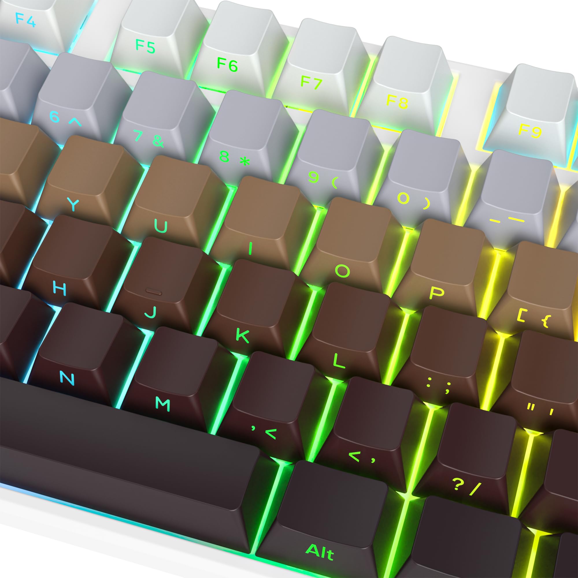 Mua Owpkeenthy PBT Shine Through Keycap Set, Double Shot Side Print ...