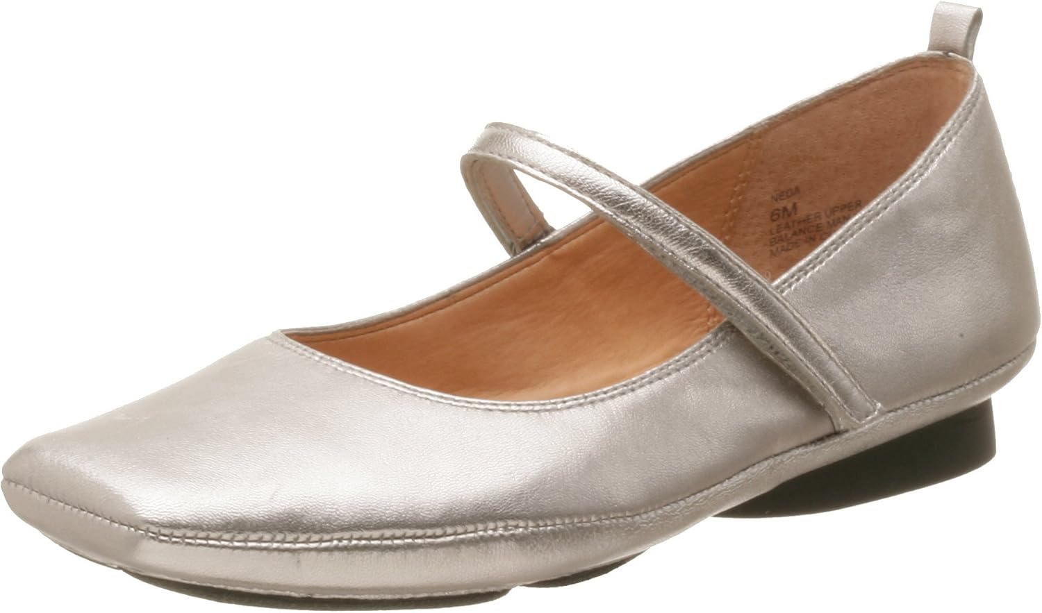 Amazon.com | Me Too Women's Neda Mary Jane Flat, Pewter, 5 M | Flats