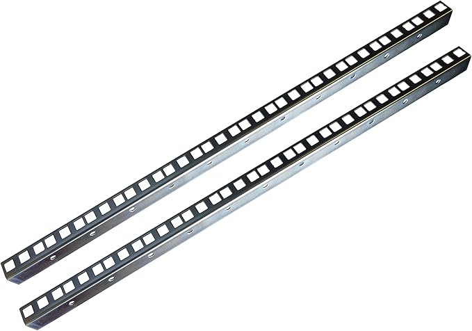 All Metal Parts 10U RACK STRIP RAILS PAIR ZINC PLATED[PC]: Amazon.co.uk ...