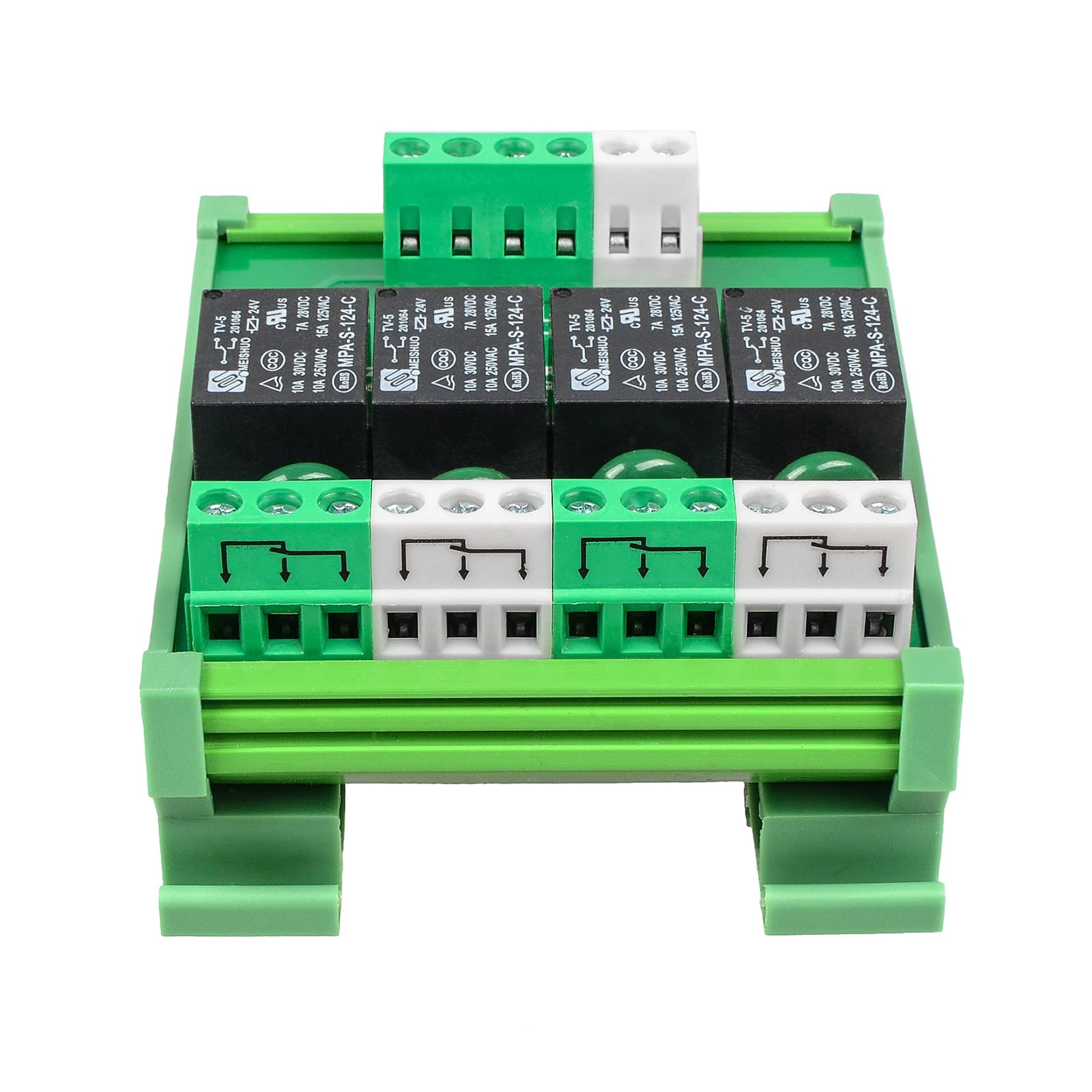 Mua GUETNEU Relay Board, Relay Module 4 Channel 1 SPDT DIN Rail Mount ...