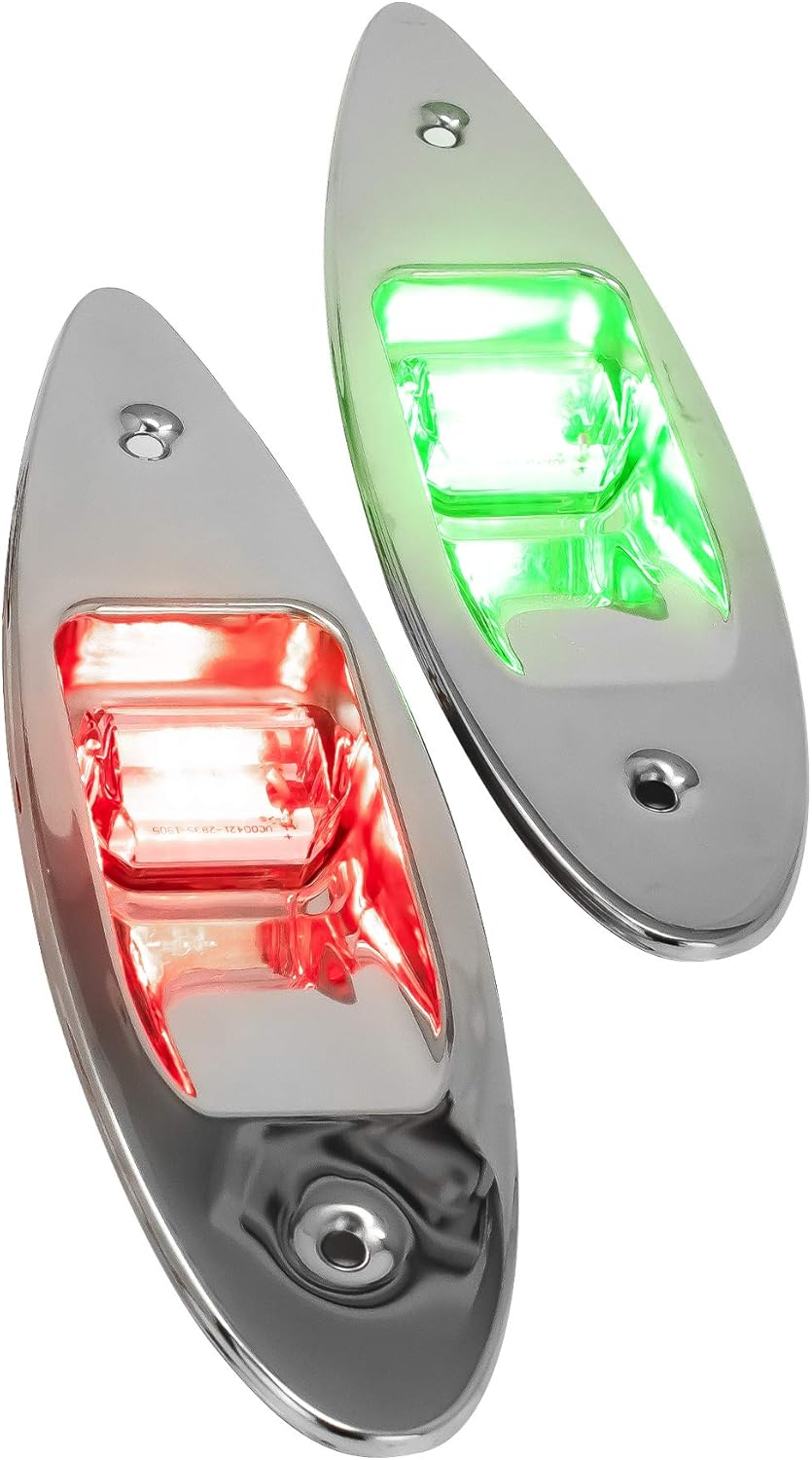 Amazon.com: Five Oceans Stainless Steel Flush Mount LED Navigation Side ...