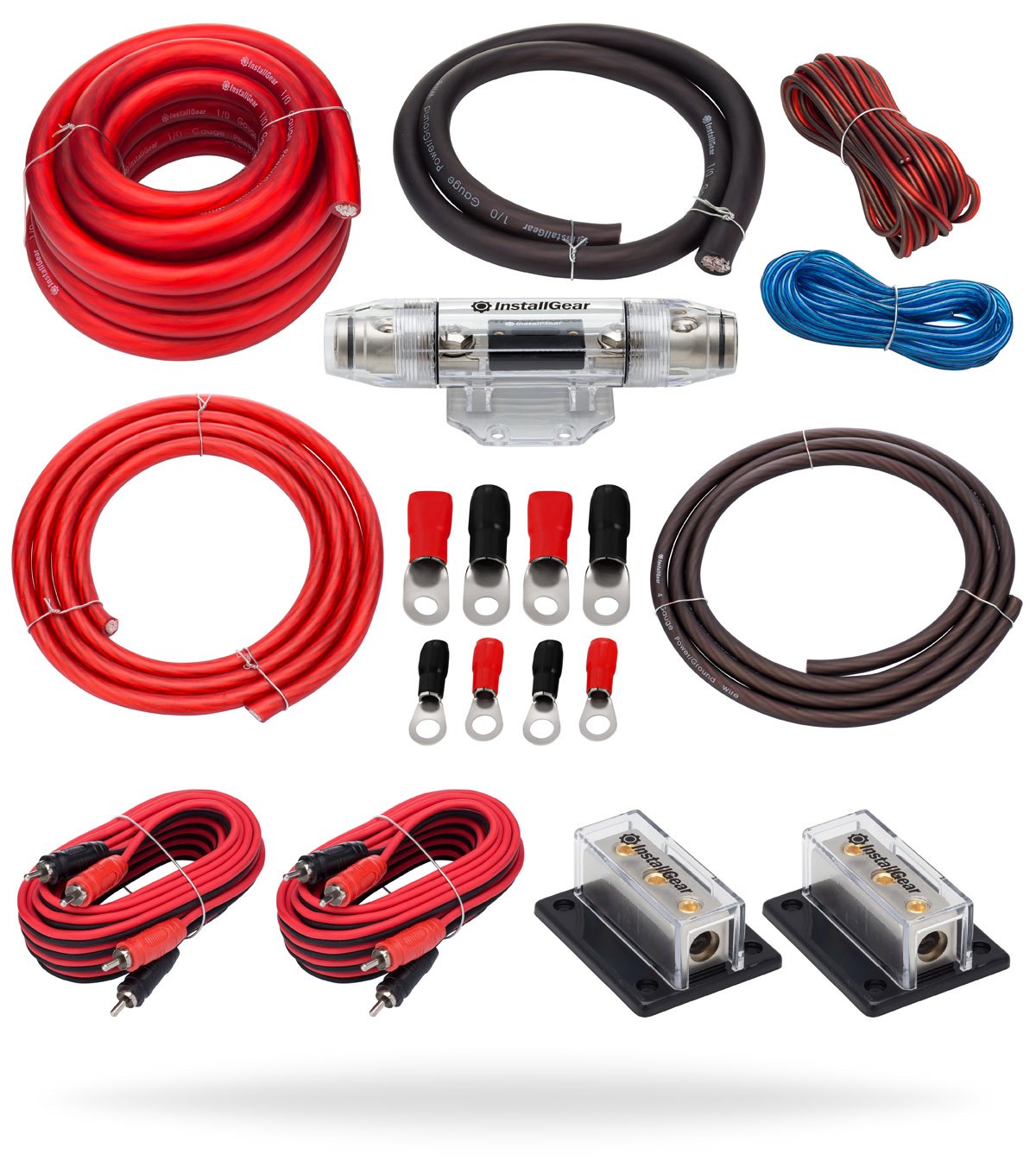 Mua Dual 1/0 Gauge Amp Wiring Kit | Amp Kit with 4 Amplifier ...