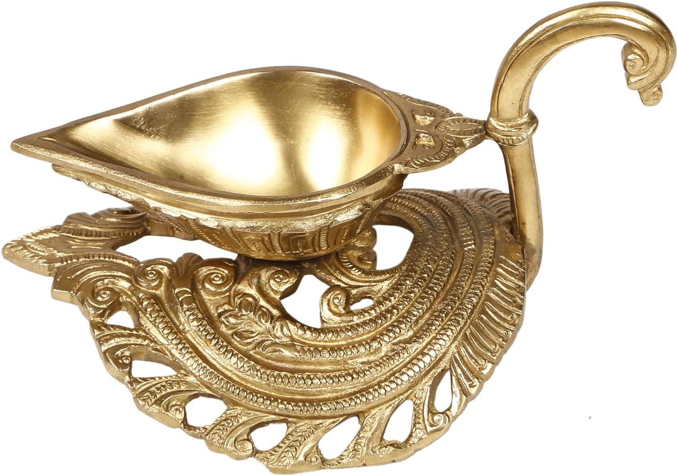 Buy Brass Diya/Brass PUJA Diya/Brass DEEPAM/Brass Gift Item Online at ...