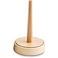 Amazon.com: LABORWOOD Wooden Yarn Holder 7x4 with Spindle Chrocheting ...