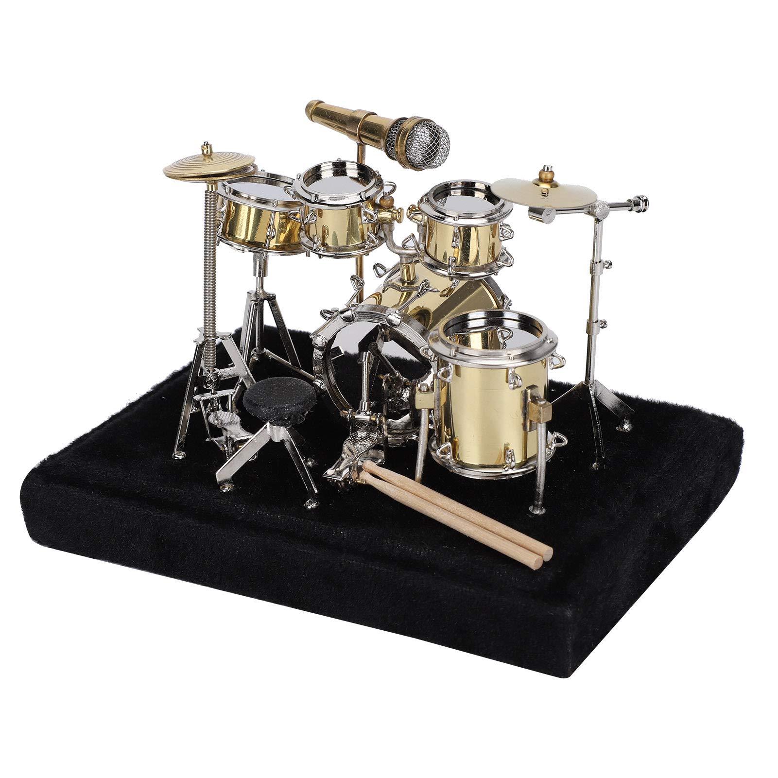 Miniature Drum Set Model,Desktop Drum Set,Mini Drum Miniature Dollhouse ...