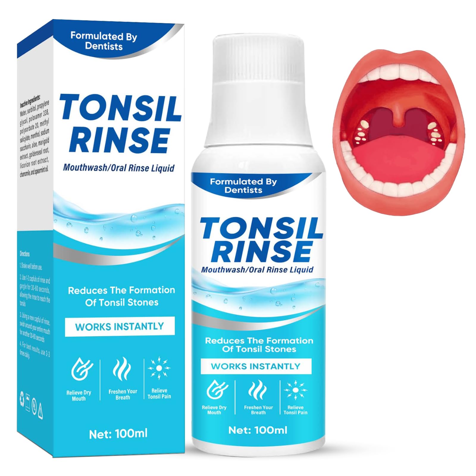 Mua Tonsil Stone Remover, Natural Mouthwash Oral Rinse Liquid to Soothe ...