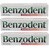 Amazon.com : Benzodent Dental Pain Relieving Cream, 1 Ounce - Buy Packs ...