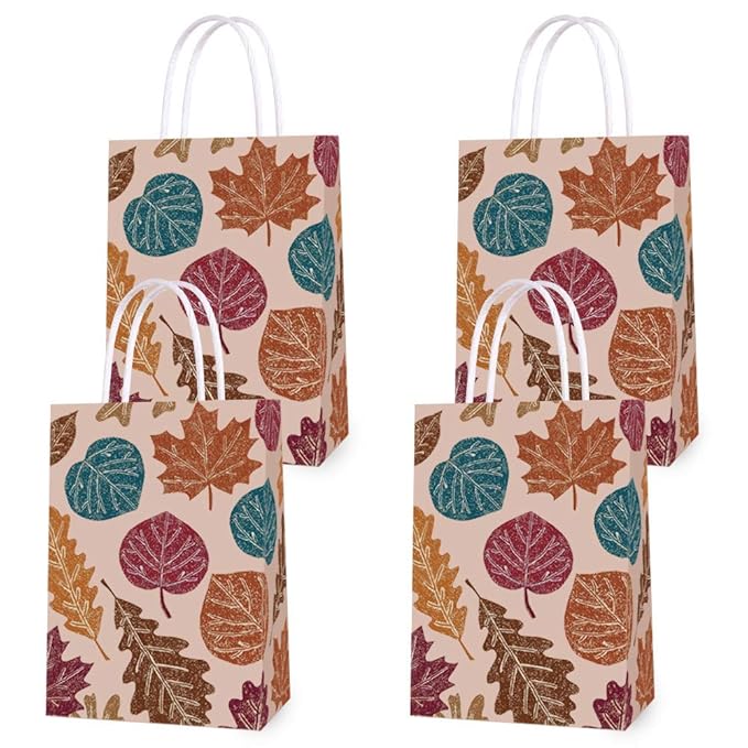 Fall Leaves Party Treat Bags Autumn Gift Bags，for Autumn Parties ...