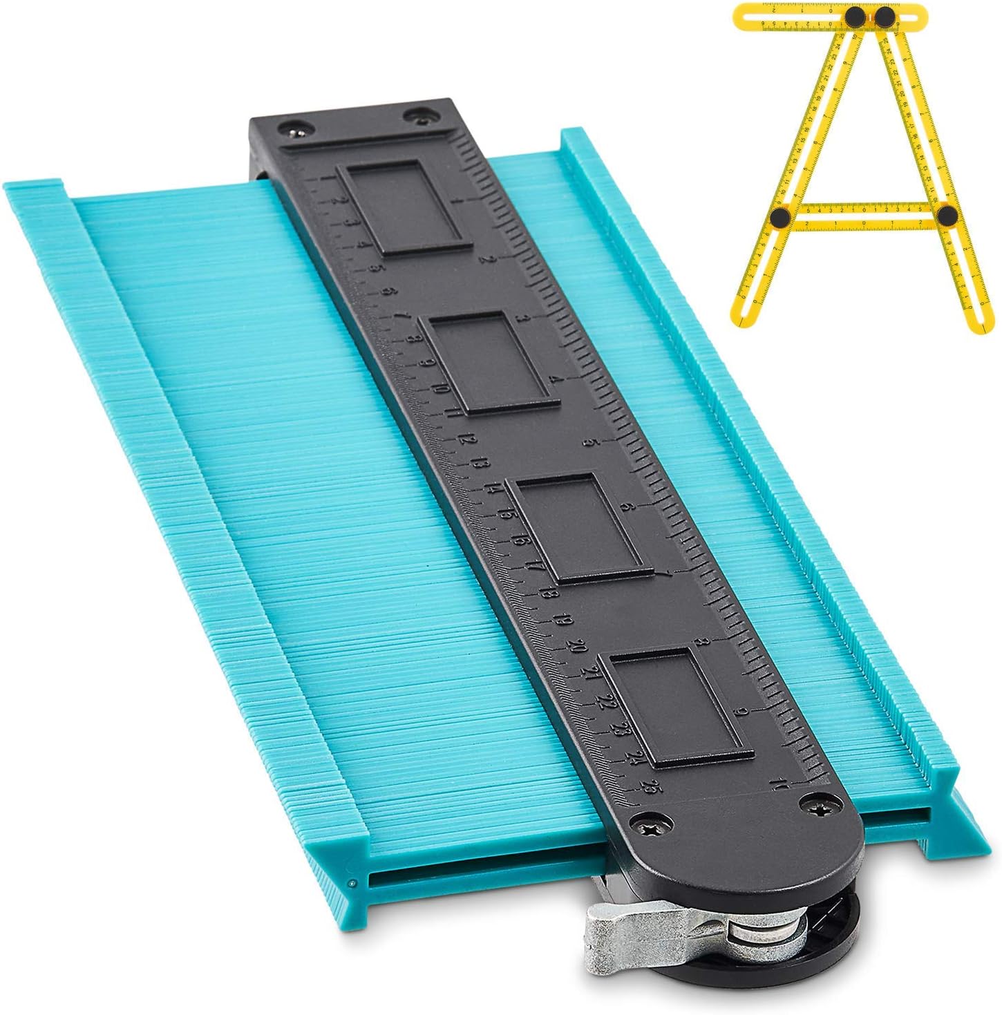 10 Inch Contour Gauge with Angle Ruler | Multi Tool Profile Duplicator ...