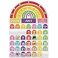 Amazon.com: Mewise Rainbow Calendar Pocket Chart for Classroom & Home ...