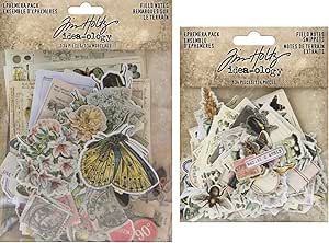 Amazon.com: Tim Holtz Idea-Ology 2020 Field Notes Ephemera Pack & Field ...