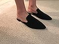 Amazon.com | Rohb by Joyce Azria Maison Pointed Toe Flat Slip On Mule ...