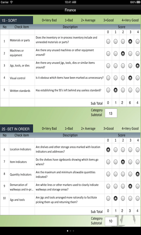 5s Audit – Lean tools, Kaizen:Amazon.com:Appstore for Android
