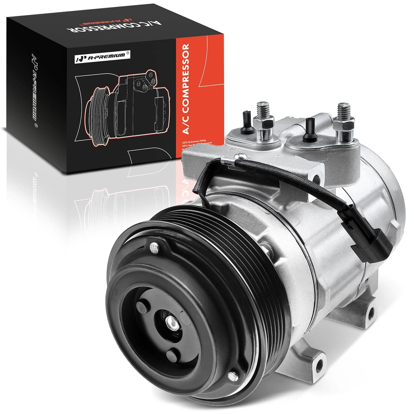 A-Premium Air Conditioner AC Compressor with Clutch Compatible with ...