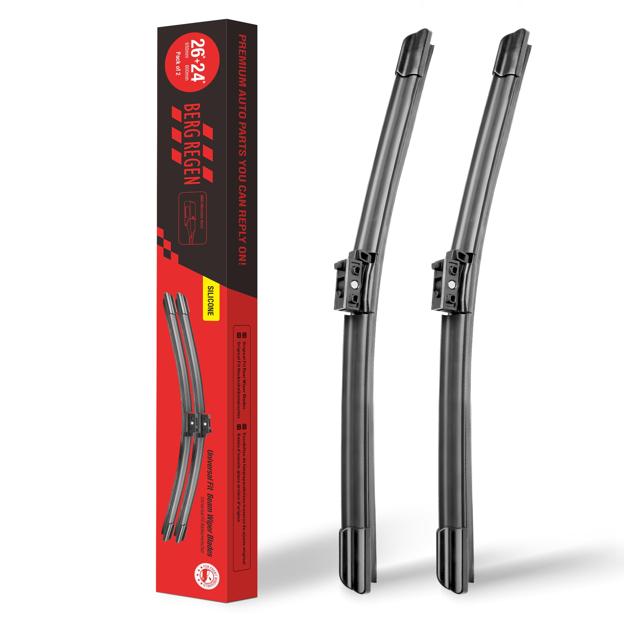 BERG REGEN® 2 Factory Windshield Wiper Blade Sets Replacement for MBZ ...