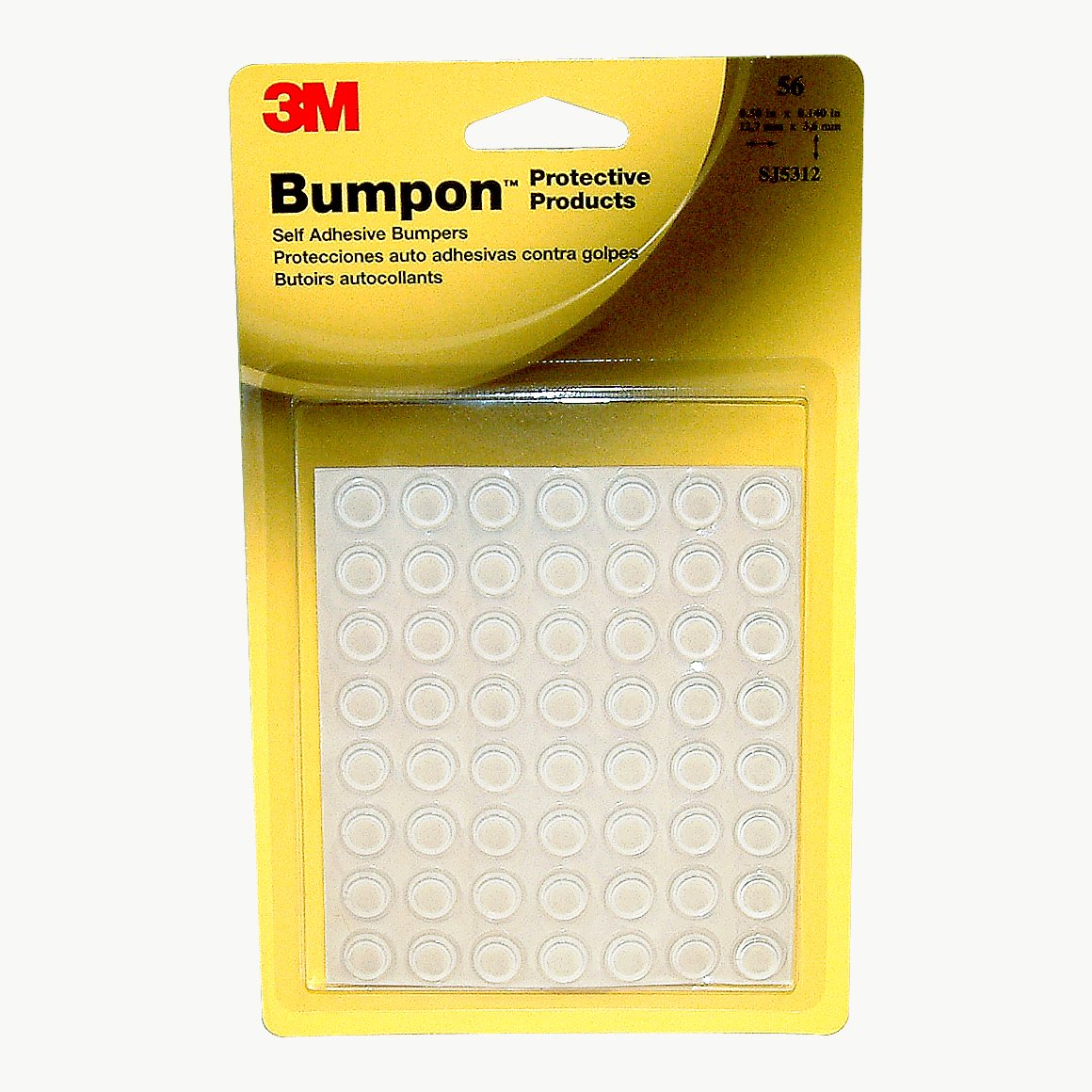 Amazon.com : 3M Bumpon SJ5306 Clear Bumper/Spacer Pad - Hemispherical Shaped Bumper - 0.375 in ...