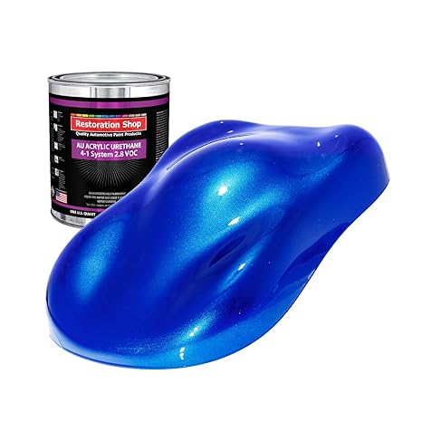 Amazon.com: Restoration Shop - Quart ONLY - Viper Blue Pearl Acrylic ...