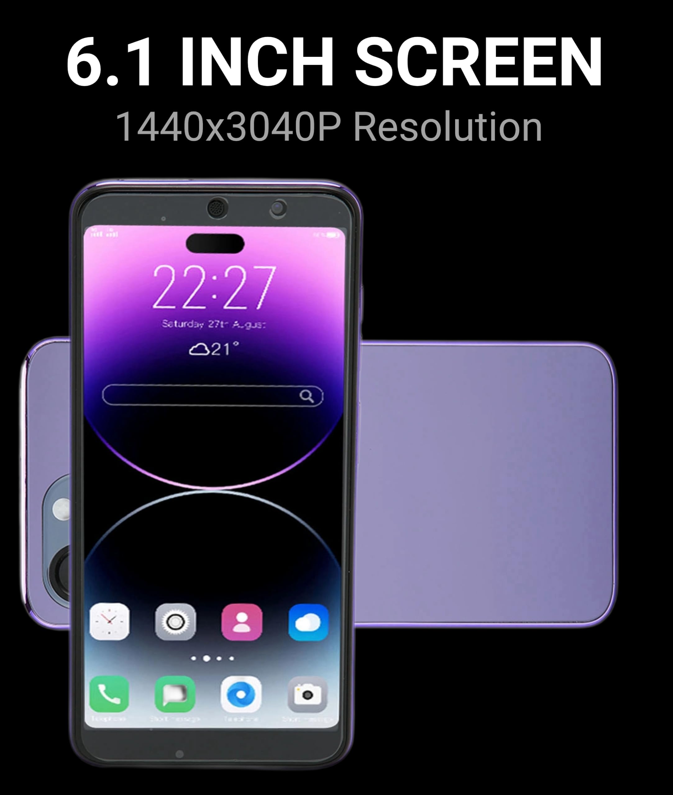 Jectse I14 Promax Smartphone, 6.1Inch HD 4GB 64GB Dual SIM Unlocked ...