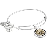 Amazon.com: Alex and Ani Women's Color Infusion Mermaid Charm Bangle Bracelet, Rafaelian Silver ...