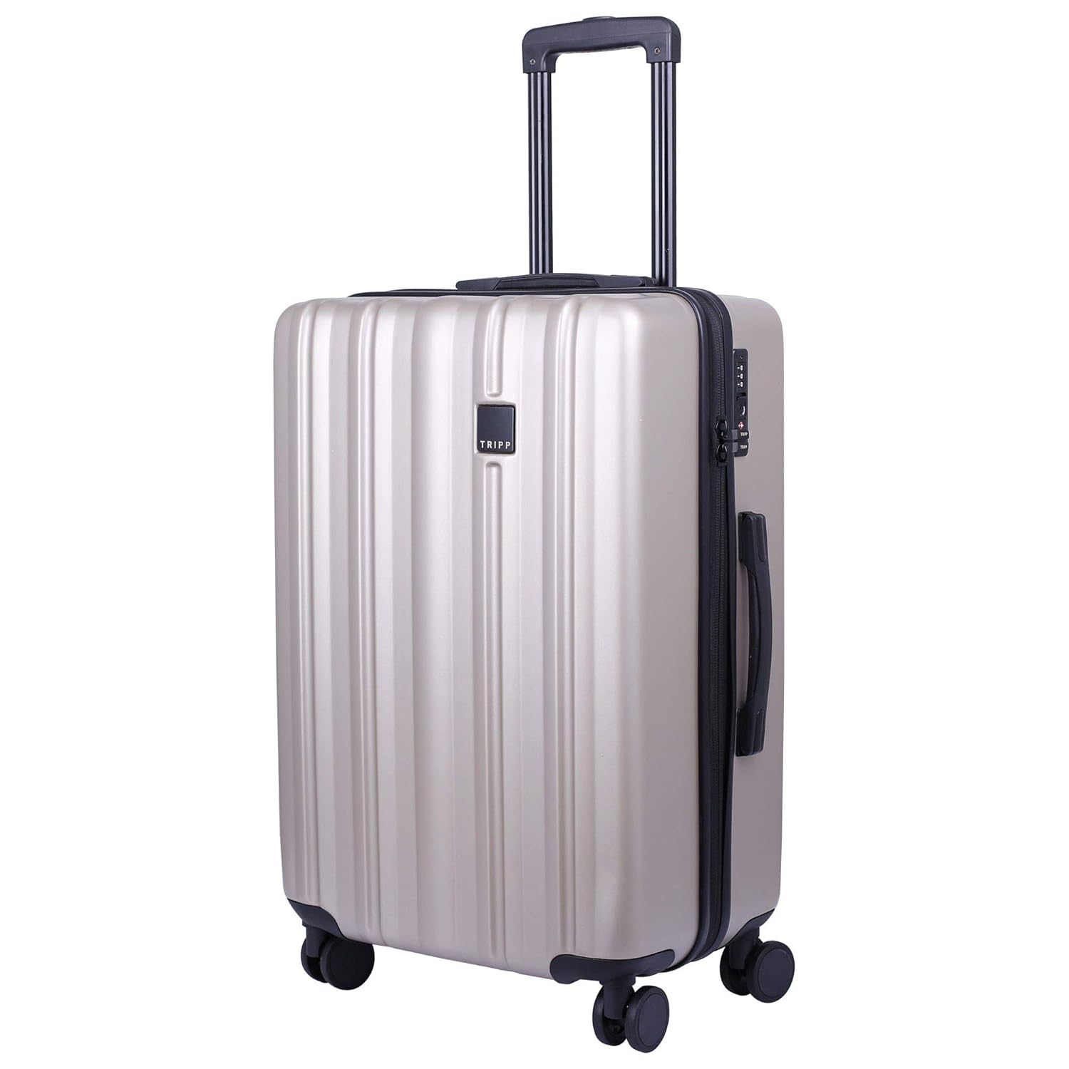 Tripp Champagne Retro Medium 4 Wheel Suitcase: Amazon.co.uk: Luggage