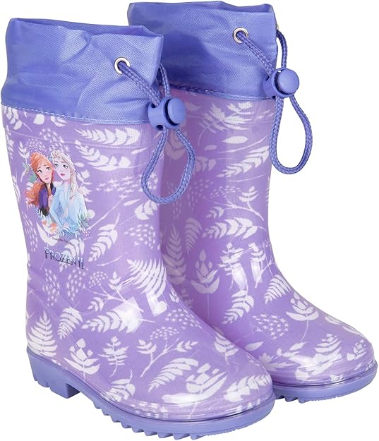 PERLETTI Disney Frozen Rain Boots Kids - Girls Waterproof Wellies Shoes ...