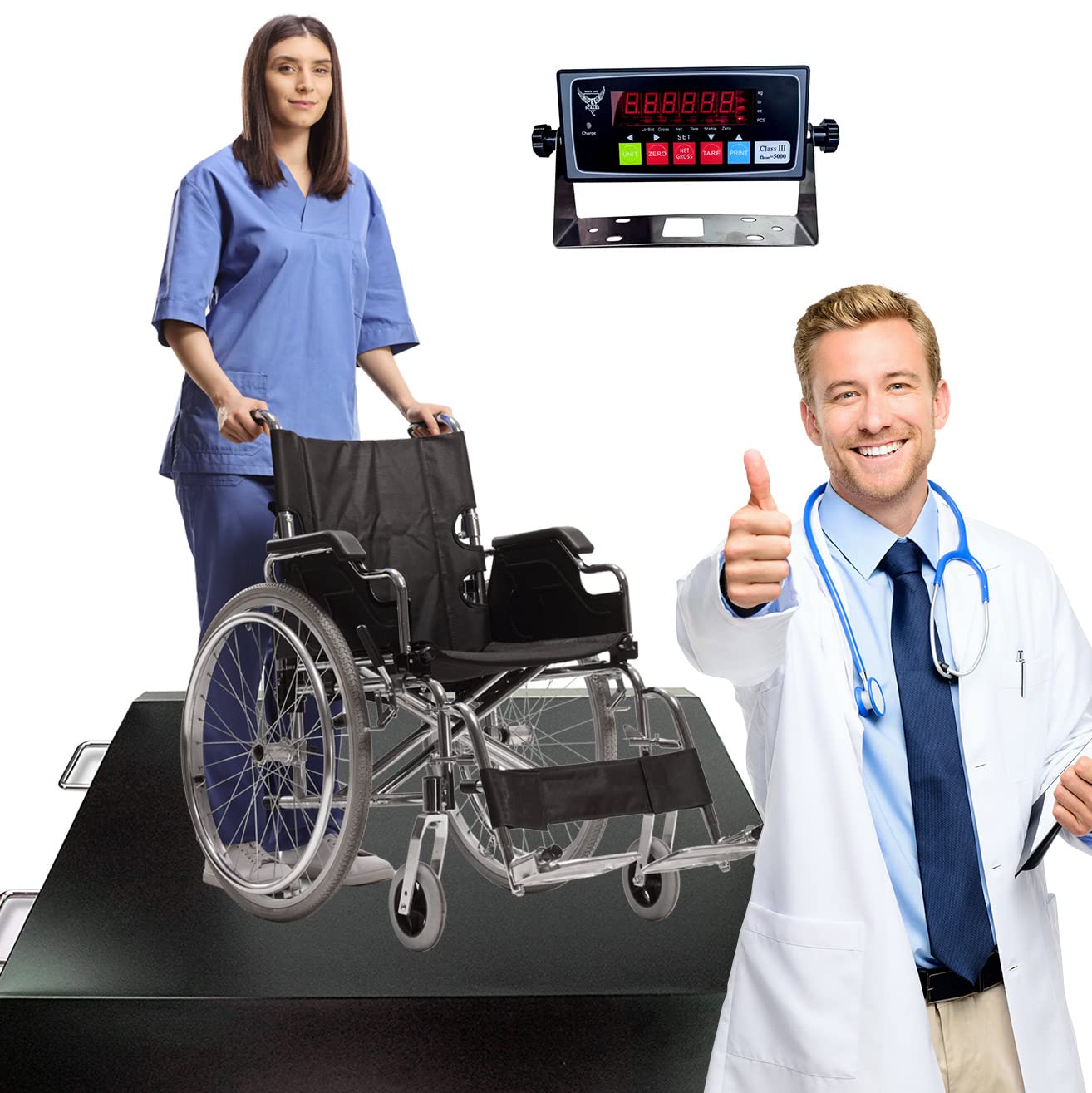 Medical Wheelchair Scale Portable Medical Weighing Wheelchair Scale