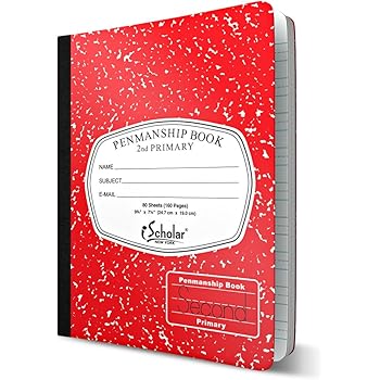 Amazon.com: iScholar Grade 2 Primary Composition Book, 7.5 x 9.75 ...