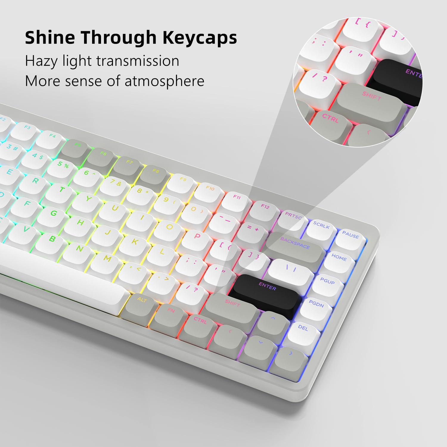 Mua Womier Low Profile Keycaps - Shine Through Keycaps 60 65 75 100 ...