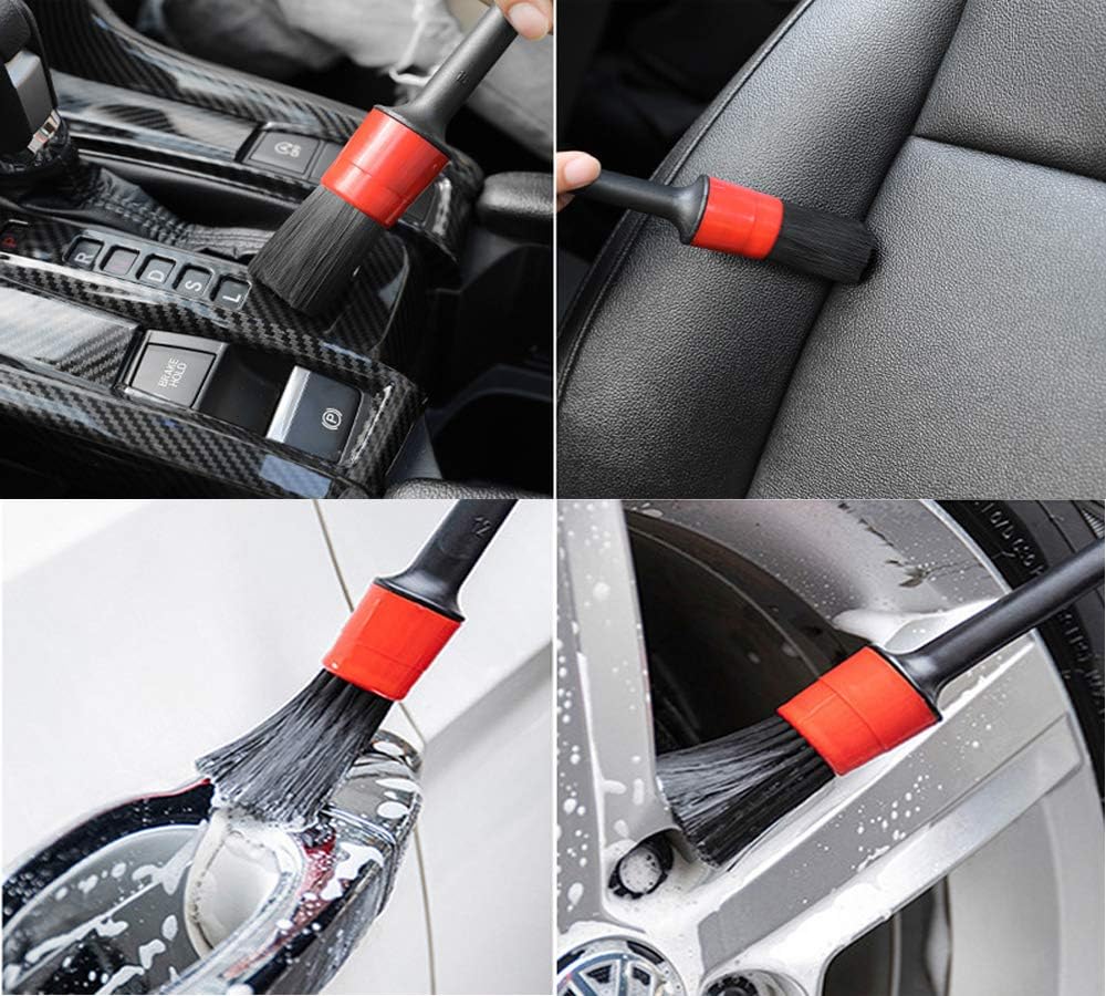 Car Detailing Brushes Set, 7Pcs Automotive Detail Cleaning Brushes Auto ...