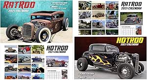 Amazon.com : 2021 Rat RODS & HOT RODS Deluxe Wall Calendar Bundle ...