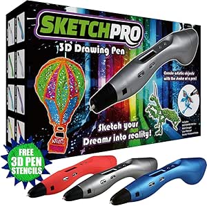 Amazon.com: LATEST EDITION 3D Pen Kit - 3D Printing Pen, Kid Gift w ...