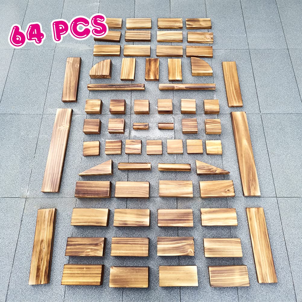 Mua Mega Outdoor Carbonized Wooden Building Blocks Set 54 pcs for Kids ...