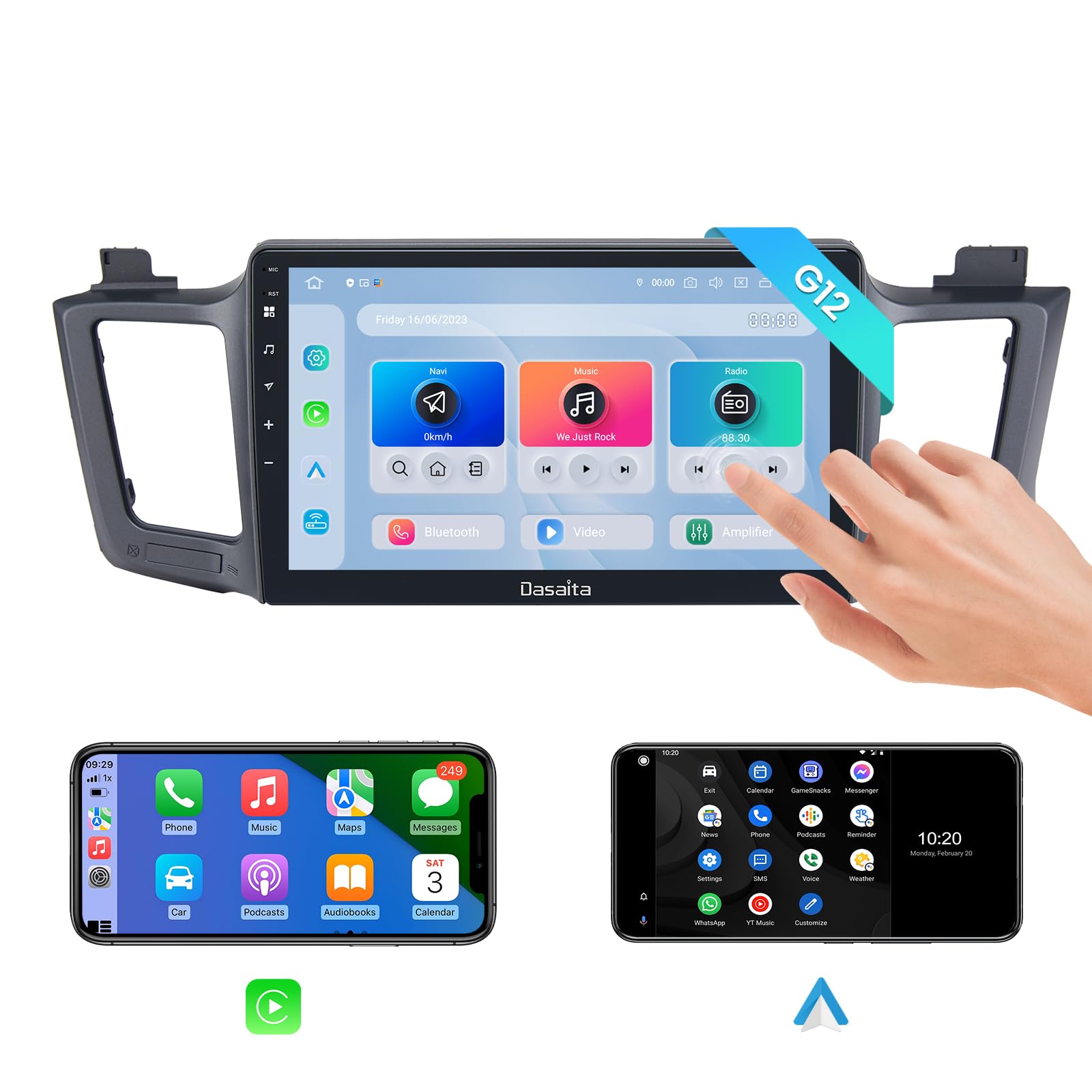 Mua G12 Car Stereo for Toyota RAV4 2012-2017 with Wireless Carplay ...