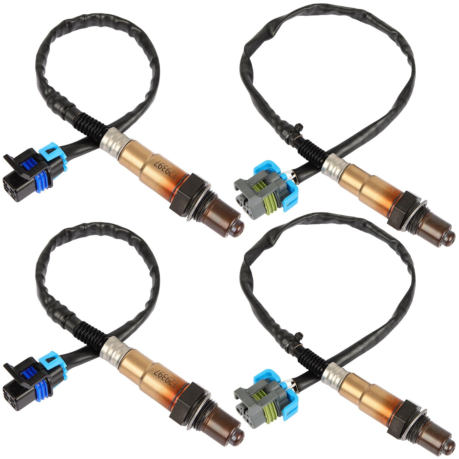 QIJIAUTO O2 Oxygen Sensor Upstream Downstream Compatible for Cadillac ATS 2013 2014 2015 2016 ...