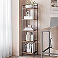 Amazon.com: Hzuaneri Bookcase Bookshelf, Narrow Book Shelf, Industrial ...