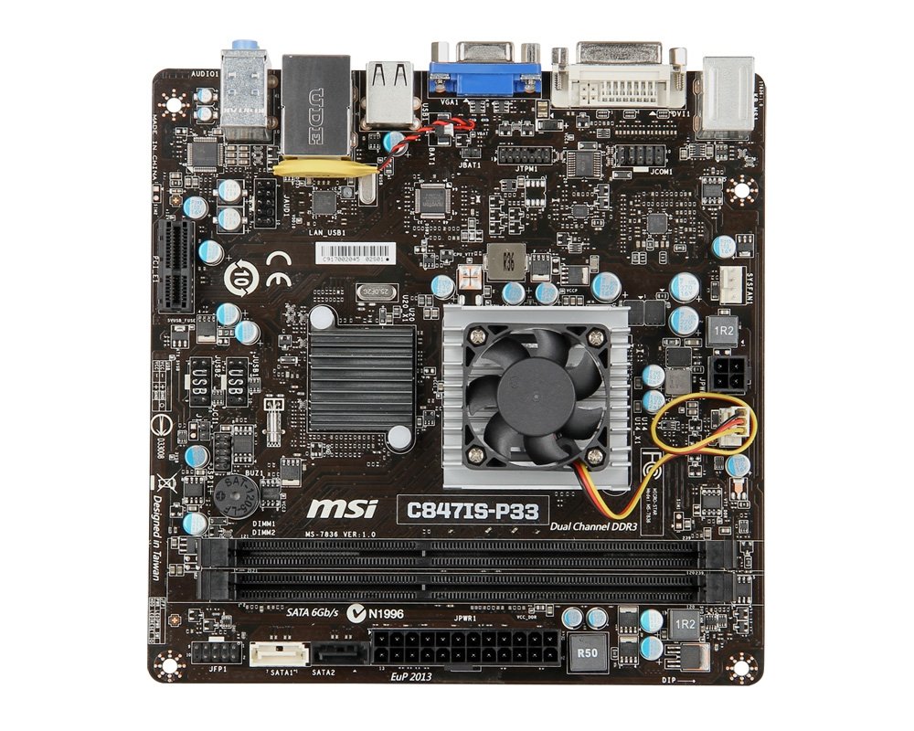 Mua MSI Mini-ITX DDR3 FCBGA1023 UEFI BIOS interface, C847IS-P33Intel ...