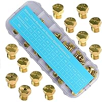 Amazon.com: 10Pcs Brass Jet Nozzle Propane Orifice Kit - Gas Stove Burner Jet Set Kitchen Stove ...