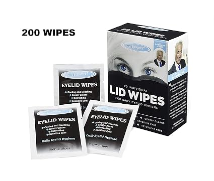 The Eye Doctor Eyelid Wipes - 200 x Single Use Lid Wipes for Eyes ...