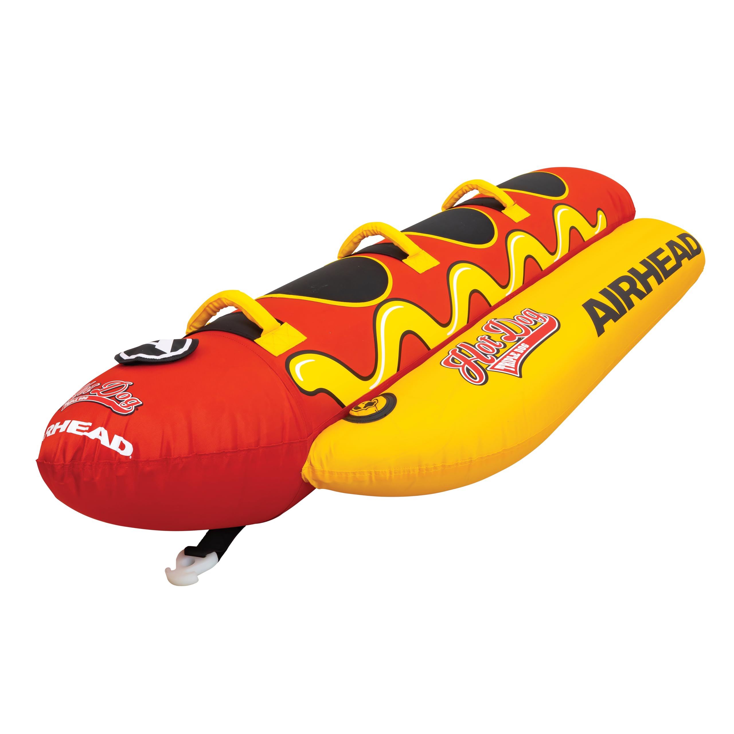 Airhead Hot Dog Towable, 1-3 Rider Tube for boating and Water Sports ...