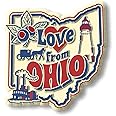 Amazon.com: Love from Ohio Vintage State Magnet by Classic Magnets ...