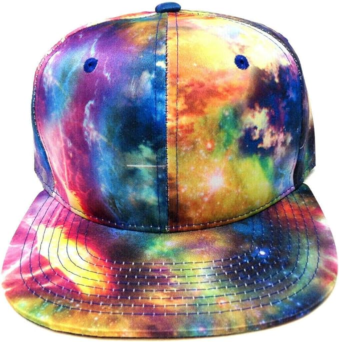 August Caps Tie Dye Galaxy Sublimated All Over Print Snapback at Amazon ...