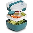 Amazon.com: Goodful Stackable Lunch Box Container, Bento Style Food ...