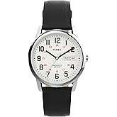 Amazon.com: Timex Men's Easy Reader 38mm Watch – Silver-Tone Case Blue ...