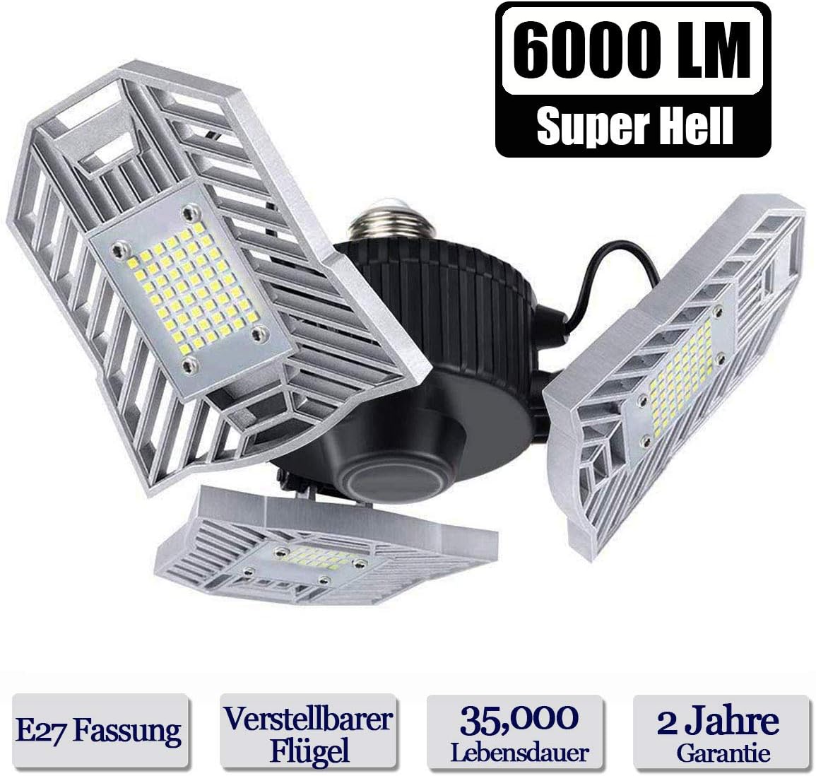 Wunderbar Leddeckenleuchte 6000 Lumen Bild